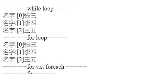 [php day 6] 基本語法part6 迴圈for foreach