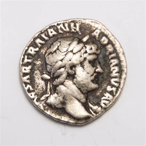 Roman Emperor Hadrian Silver Denarius Coin 117 138ad