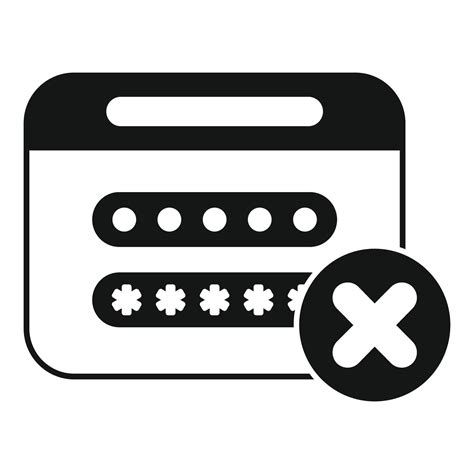 Web Page With Wrong Password Showing Access Denied 49555080 Vector Art