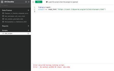 error when webscraping with script howto exploratory community