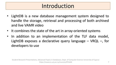 lightdb a dbms for virtual reality video ppt download