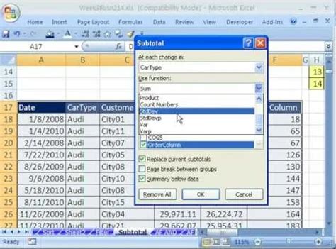 How To Calculate Subtotals In Microsoft Excel Microsoft Office