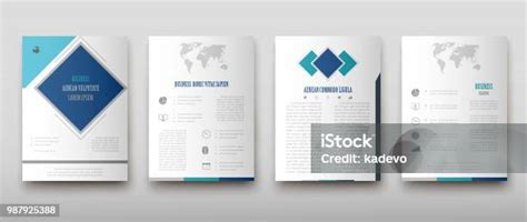 책자 커버 프레 젠 테이 션 추상 기하학적 배경 A4 설정된 기술 브로셔 전단지 디자인 서식 파일 벡터 그림자에서 레이아웃 가리기에 대한 스톡 벡터 아트 및 기타 이미지