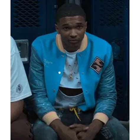Blue Isaiah R Hill Swagger S02 Jace Carson Varsity Jacket