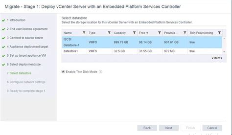 Migrate Windows VCenter To VCenter Server Appliance