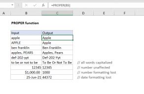 Put Names Into Proper Case Excel Formula Exceljet