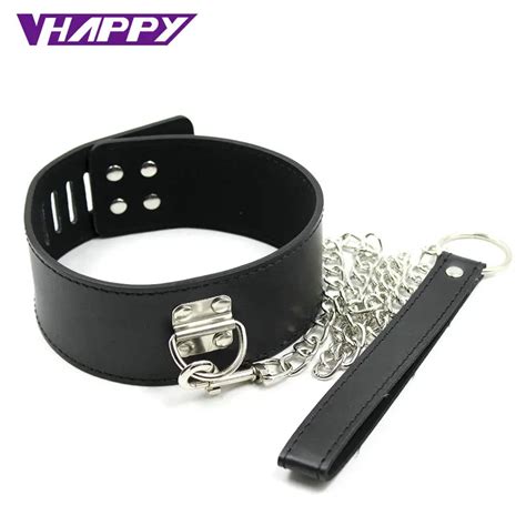Aliexpress Com Buy Pcs Lot Sex Neck Collars Include Chain Leash And Small Lock Produtos