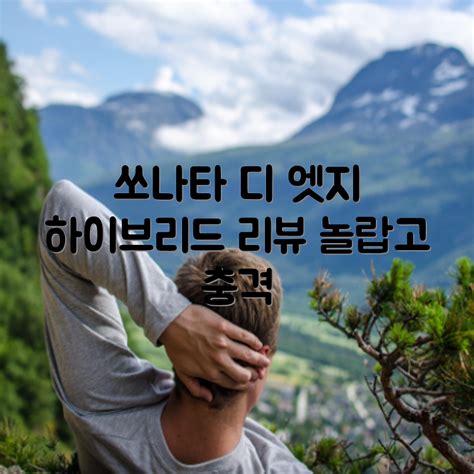 충격적인 현대 쏘나타 디 엣지 하이브리드 리뷰