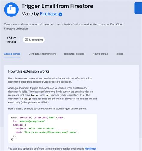 Create User Documentation For Your Extension Firebase Extensions
