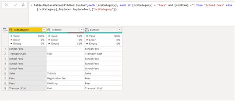 Solved Power Query Replace Value In Another Column Afte