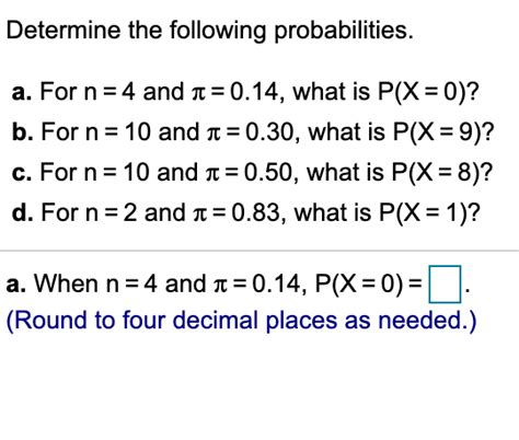 Solved Determine The Mean And Standard Deviation Of The