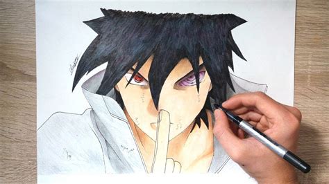 Sasuke With Rinnegan Drawing Imagesee