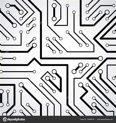 Circular Microprocessor Schemes Stock Vector Image By ©ostapius 140960138