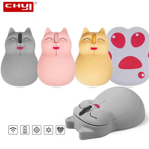 2 4g Wireless Optical Mouse Cute Cartoon Cat Shape Vicedeal