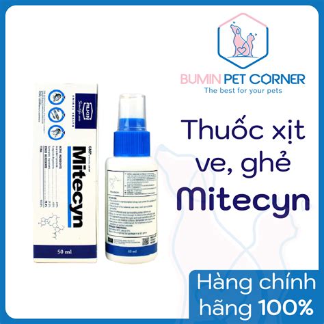 Thuốc Xịt Trị Ve Rận Cho Chó Mitecyn HÀng ChÍnh HÃng 100