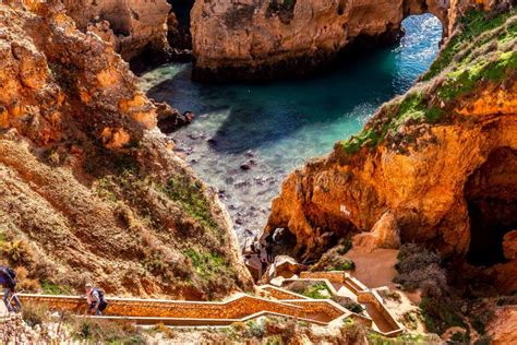 Ponta Da Piedade Cliffs Algarve Portugal Editorial Photography