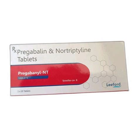 Leeford Pregabanyl Nt Pregabalin Nortriptyline Tablets At ₹ 155box In Nagpur