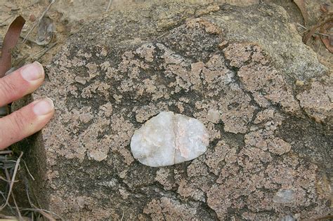 Metasandstone With Rounded Quartz Clast Taravale Nw Of T Flickr