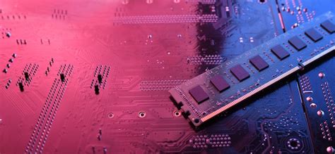 Premium Photo Computer Memory Ram On Motherboard Background Close Up System Main Memory