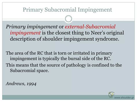 Impingement Syndromes Pptx