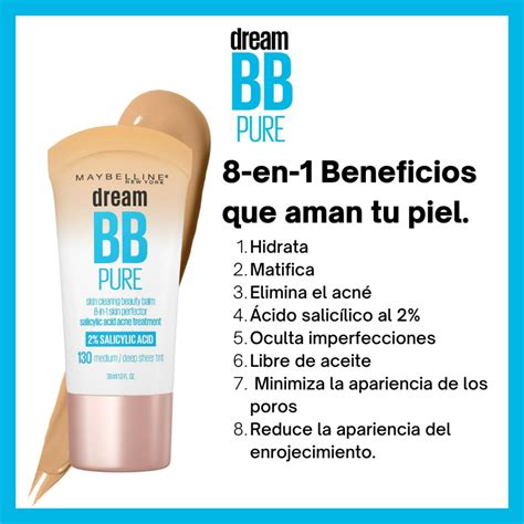Bb Cream Dream Pure Beauty Balm De Maybelline 8 En 1 Maquíllame