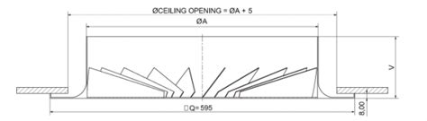 Square Swirl Diffusers PSA Polyaire Commercial Air Conditioning