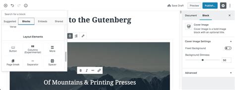 Adding A Button In Gutenberg Wp Tutoringcom