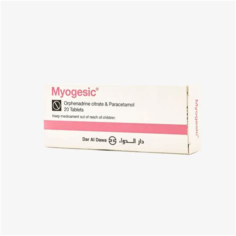Myogesic 20 Tablets