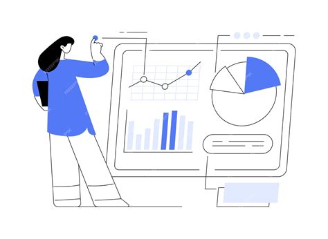 Premium Vector Data Driven Business Model Abstract Concept Vector Illustration