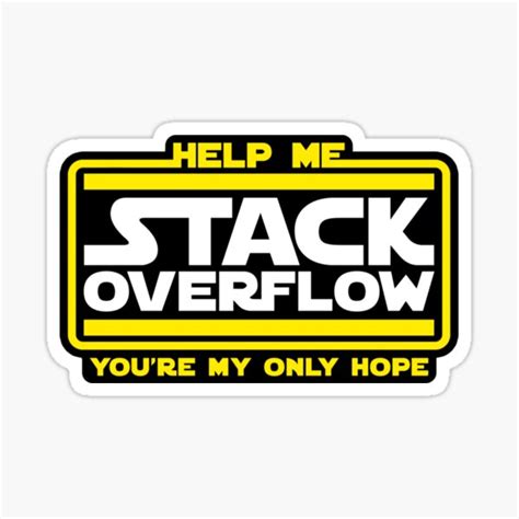 May The Stack Overflow Sticker For Sale By Karimkar Redbubble