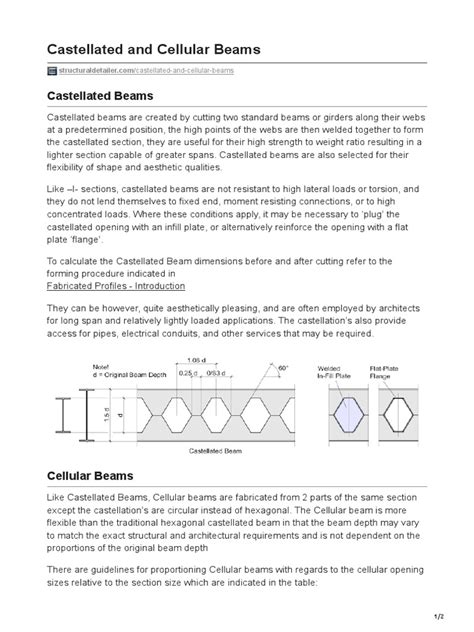 Castellated And Cellular Beams Pdf