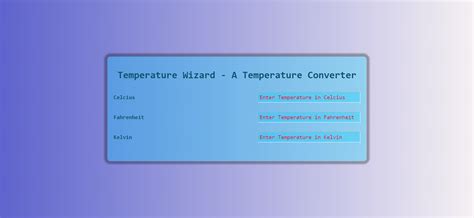Github Alok 2002temperaturewizard Temperature Wizard Is A Web