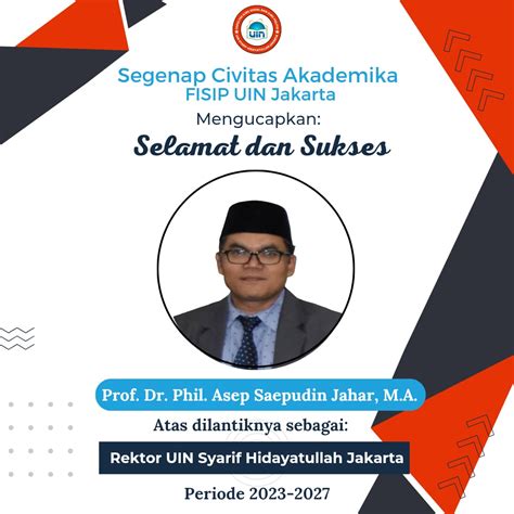 Menteri Agama Melantik Rektor Baru Uin Jakarta Fakultas Ilmu Sosial Dan Ilmu Politik