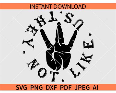 They Not Like Us Logo Svg Kendrick Music Svg They Not Like Us Svg