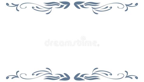 Abstract Background With Elemental Blue Border Or Frame Perfect For