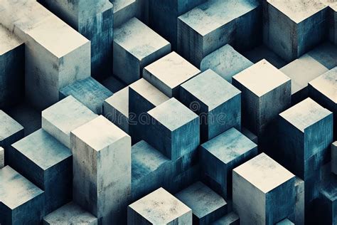 Isometric Cubes A Three Dimensional Pattern Of Interlocking Cubes Creating A Dynamic Geometric