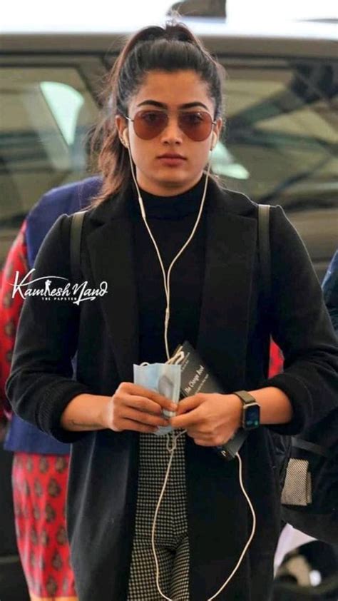 Rashmika Mandanna Event Dresses Red Carpet Dresses Half Saree