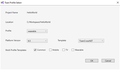 create your first tizen application tizen docs