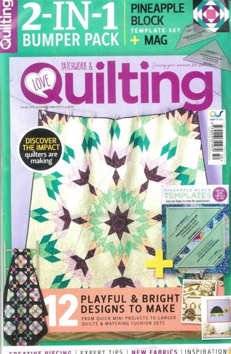 Love Patchwork And Quilting Magazine 150 Mags Direct