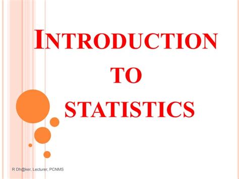 Introduction To Statisticsppt Rahul Ppsx