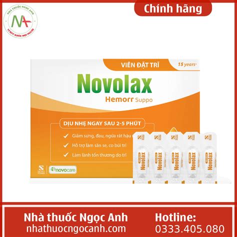Viên đặt Trĩ Novolax Hemorr Suppo Có Tốt Không Giá Bao Nhiêu Mua ở đâu