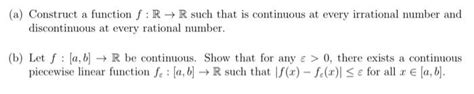 solved a construct a function f r r such that is
