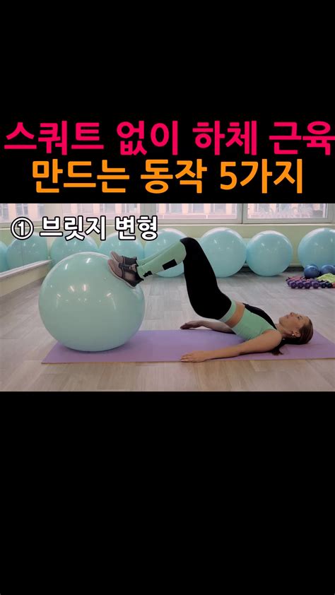 스쿼트 없이 하체 근육 만드는 동작 5가지 다음 루프