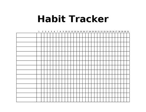 Habit Tracker Excel Pdf