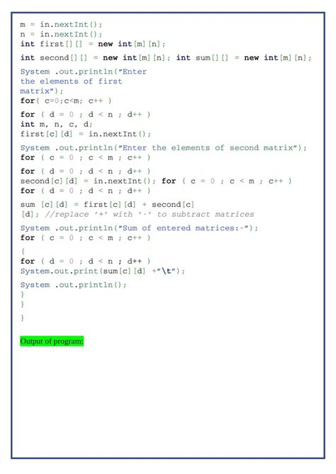 Basic Java Programs For Beginners Pdf Connect 4 Programming