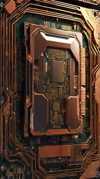Premium Ai Image Advanced Technology On Cpu Processor Background For