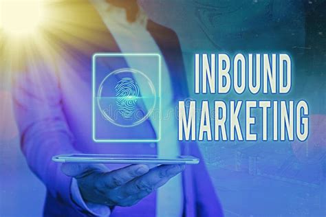 Handwriting Text Inbound Marketing Concept Meaning Process Of Attracting The Attention Of