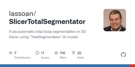 Github Lassoanslicertotalsegmentator Fully Automatic Total Body