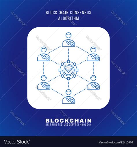 Blockchain Distributed Ledger Technology Vector Image