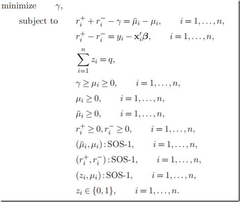 Yet Another Math Programming Consultant Integer Programming And Least Median Of Squares Regression